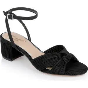 Badgley Mischka Hudson Ankle Strap Sandal - Black Fabric