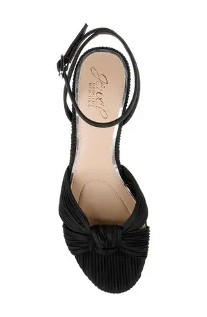 Badgley Mischka Hudson Ankle Strap Sandal - Black Fabric