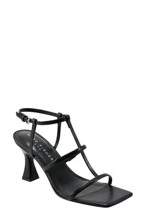 Marc Fisher Dennie Ankle Strap Sandals - Black