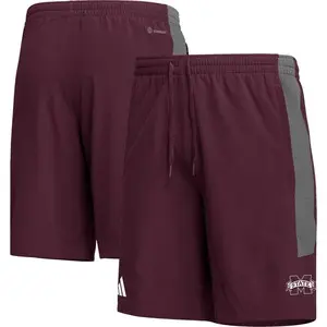 Adidas Mississippi State Bulldogs Aeroready Shorts - Maroon