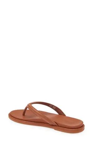 Olukai Tiare Leather Flip Flop - Fox/fox