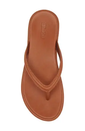 Olukai Tiare Leather Flip Flop - Fox/fox