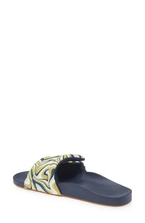 Olukai Sunbeam Slide Sandal - Deepest Depths/swirl