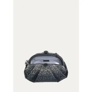 Judith Leiber Gemma Pleated Ombré Crystal Top-handle Bag