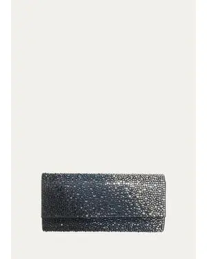 Judith Leiber Perry Ombre Crystal Flap Clutch - Eobsi