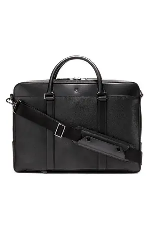 Cole Haan Triboro Leather Briefcase - Black