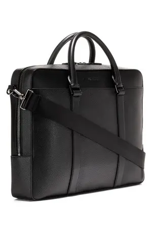 Cole Haan Triboro Leather Briefcase - Black