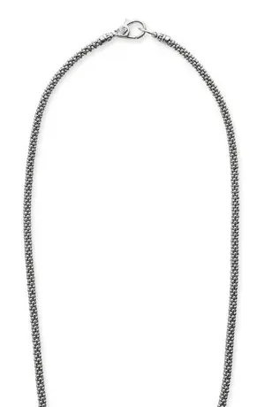 Lagos Luna Freshwater Pearl & Diamond Pendant Necklace