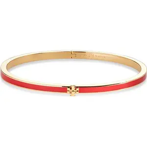 Tory Burch Thin Icon Enamel Bracelet Tory Gold/tory Red