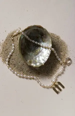 Adina Reyter Freshwater Pearl Necklace - Yellow Gold