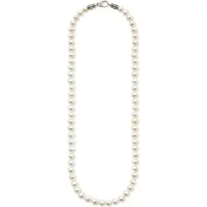 Lagos Luna Freshwater Pearl Necklace - Silver
