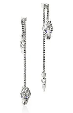 John Hardy Naga Drop Earrings - Silver