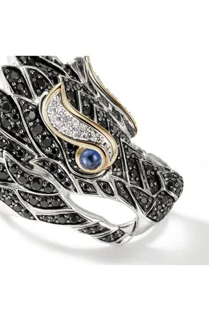 John Hardy Naga Sapphire Ring - Black