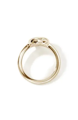 John Hardy Pebble Heart Diamond Ring