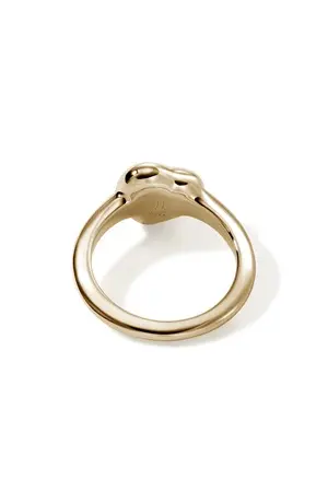 John Hardy Pebble Heart Diamond Ring