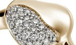 John Hardy Pebble Heart Diamond Ring
