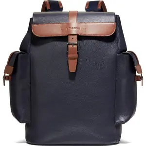 Cole Haan Cole Haan Triboro Leather Backpack Navy/new British Tan