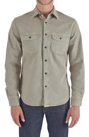 HIROSHI KATO The Brace Button-up Shirt - Sand Stone