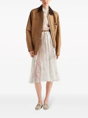 Prada Triangle-logo Canvas Blouson Jacket