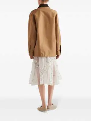 Prada Triangle-logo Canvas Blouson Jacket