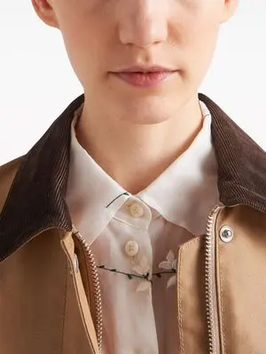 Prada Triangle-logo Canvas Blouson Jacket