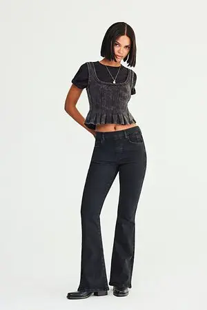 Free People We The Free Crvy Infinite Stretch Pull-on Flare Jeans