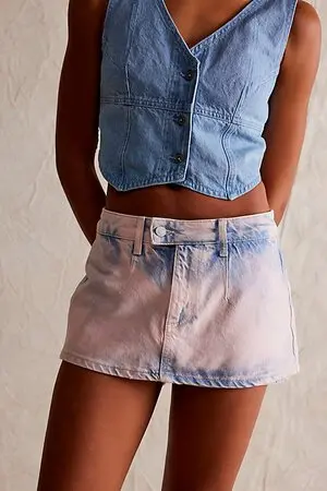 Free People We The Free Gallivanting Peekaboo Skort Pastel Pink