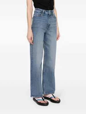 GANNI Andi High-rise Wide-leg Jeans