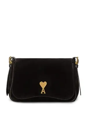 AMI Paris Paname Suede Shoulder Bag