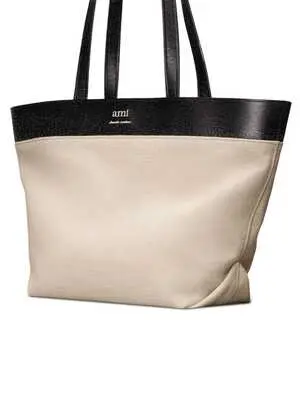 AMI Paris Panelled Tote Bag