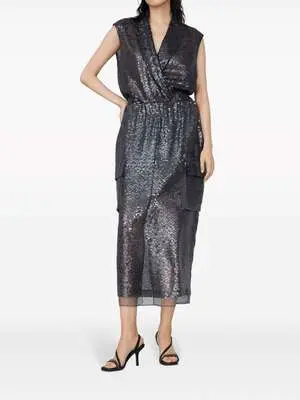 Brunello Cucinelli Sequinned High-waisted Skirt