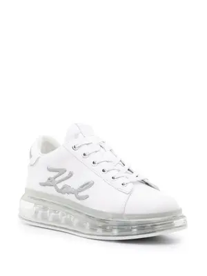 Karl Lagerfeld Kapri Kushion Leather Sneakers - White