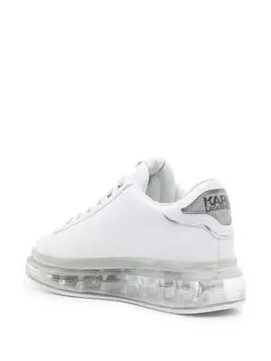 Karl Lagerfeld Kapri Kushion Leather Sneakers - White