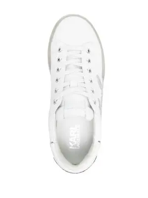 Karl Lagerfeld Kapri Kushion Leather Sneakers - White