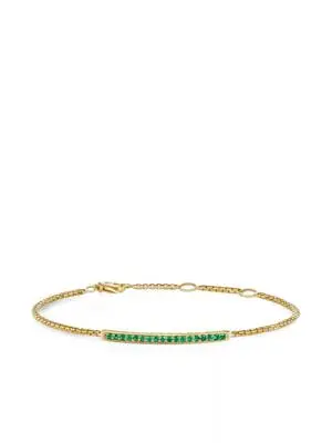 David Yurman 18kt Yellow Emerald Bracelet - Gold