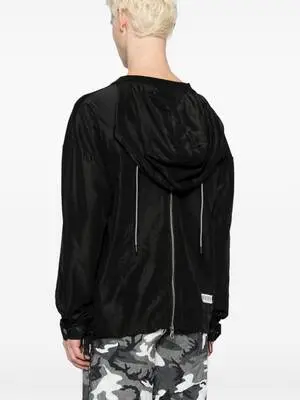 MOSTLY HEARD RARELY SEEN Logo Embroidered Hybrid Sweatshirt - Black