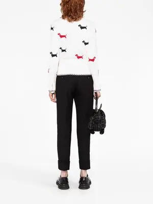 Thom Browne Intarsia-knit Hector Cotton Cardigan