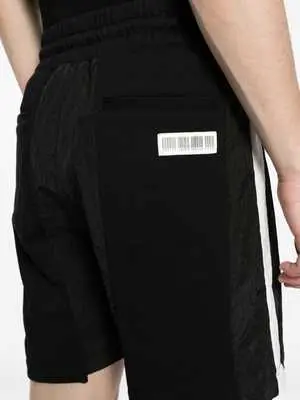MOSTLY HEARD RARELY SEEN Striped Panelled Track Shorts