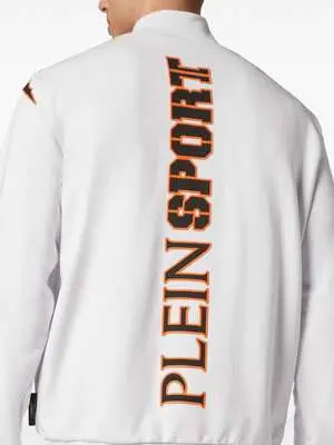 PLEIN SPORT Logo-appliqué Track Jacket - White
