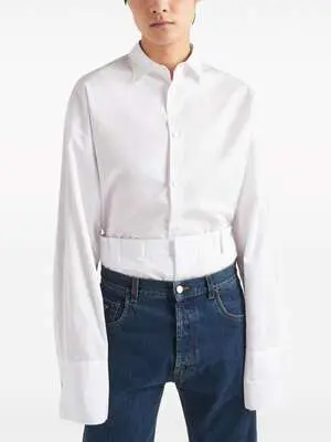 Prada Triangle-logo Cotton Shirt