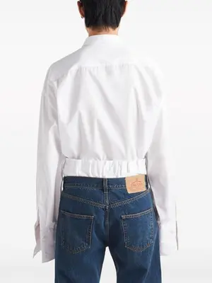 Prada Triangle-logo Cotton Shirt
