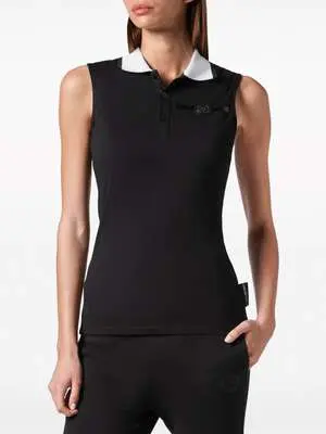 PLEIN SPORT Sleeveless Polo Top