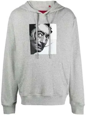 MOSTLY HEARD RARELY SEEN Graphic-print Cotton Hoodie - Grey