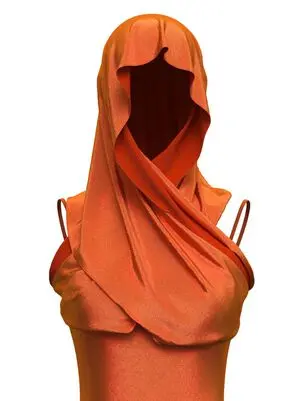 MARGHERITA MACCAPANI Hooded Draped Minidress