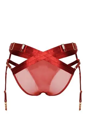 BORDELLE Tomoe Satin Harness Brief