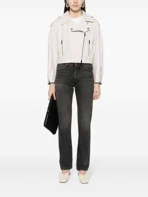 Brunello Cucinelli Notched-lapel Leather Jacket