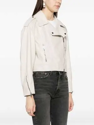 Brunello Cucinelli Notched-lapel Leather Jacket