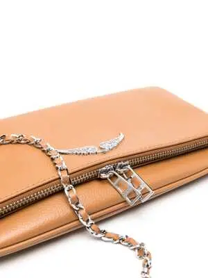 Zadig&Voltaire Rock Leather Crossbody Bag - Brown