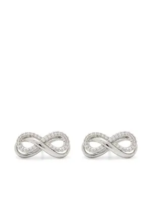 SWAROVSKI Hyperbola Stud Earrings - White