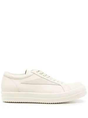 Rick Owens Lido Vintage Leather Sneakers - Neutrals